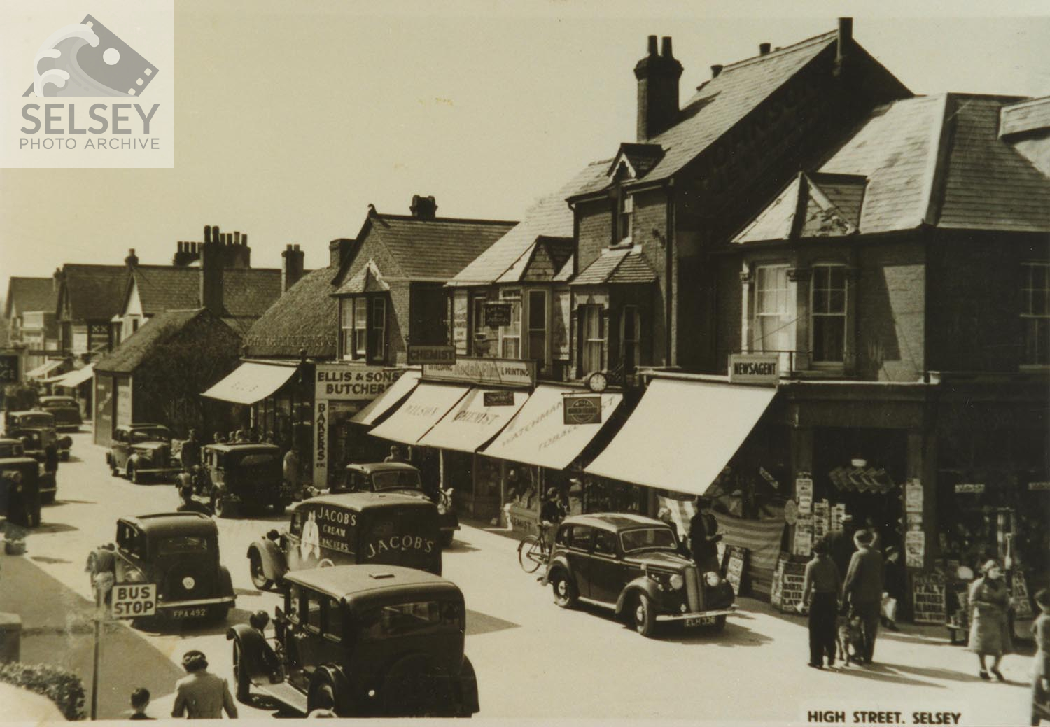 Selsey: High Street, looking South - Selsey Photo Archive