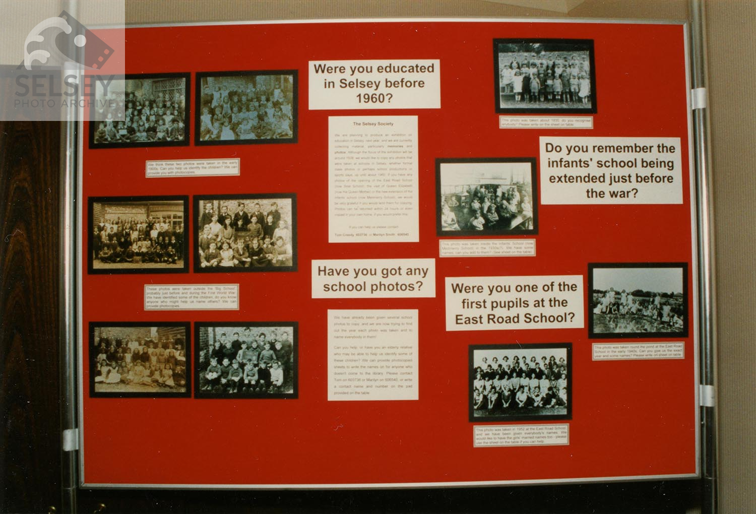 Selsey: Local History exhibition display board - Selsey Photo Archive